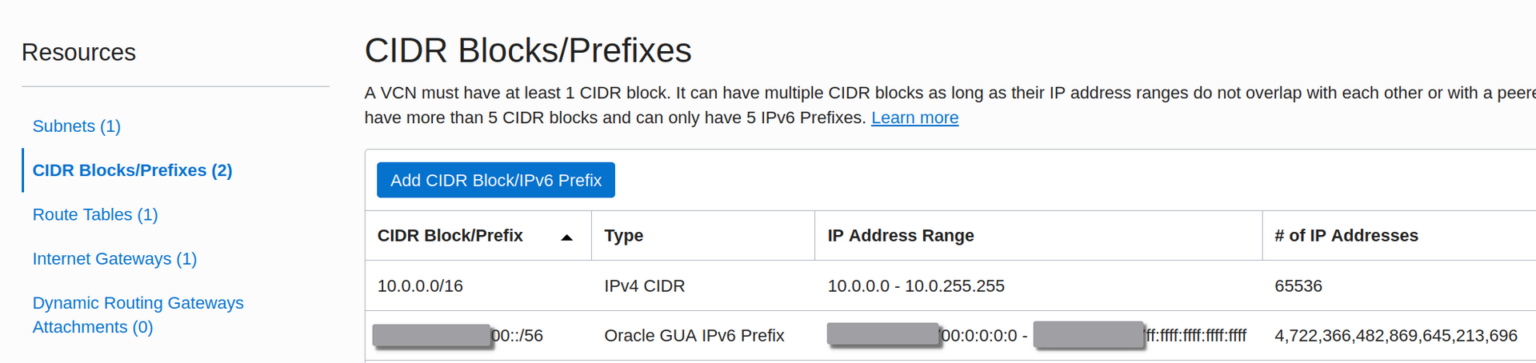 为 Oracle 主机配置 IPv6 | 水景一页