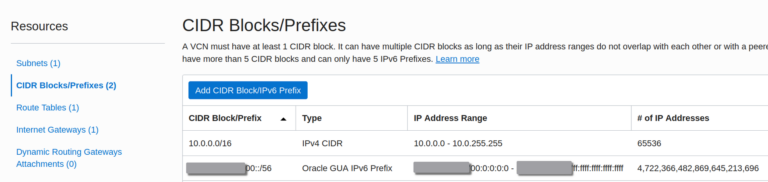 为 Oracle 主机配置 IPv6 | 水景一页